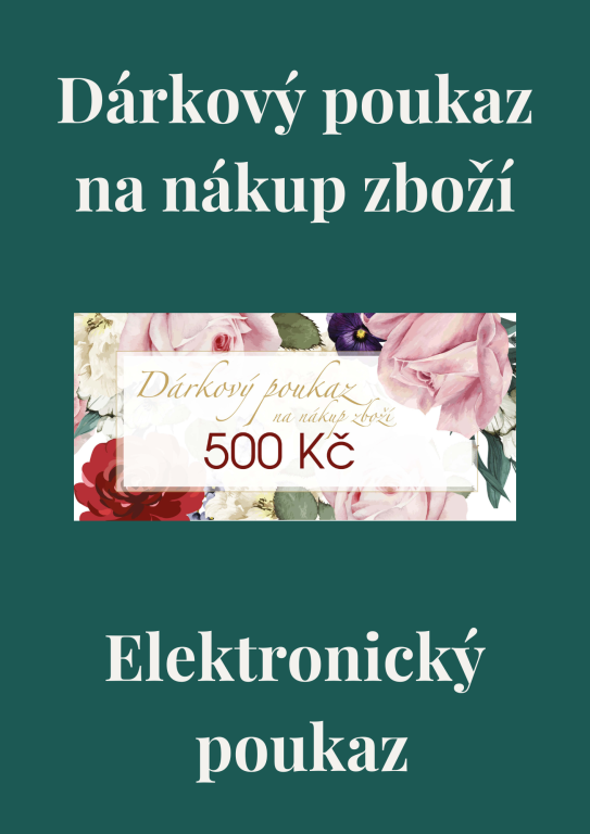 Dárkový poukaz elektronický, 500,- KČ |ATELIER ROMANTICA